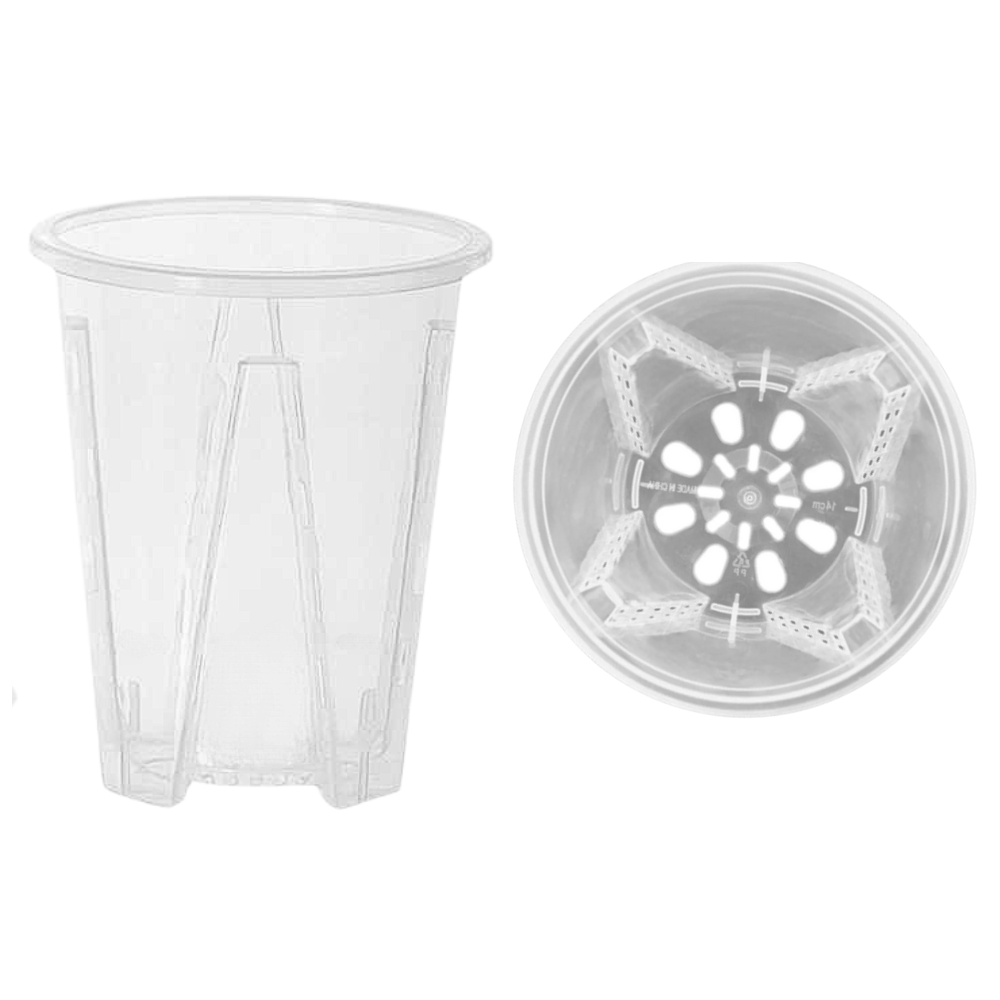 Crystal Clear Aroid Pots – Prevent Root Spiraling with Superior Airflow ...